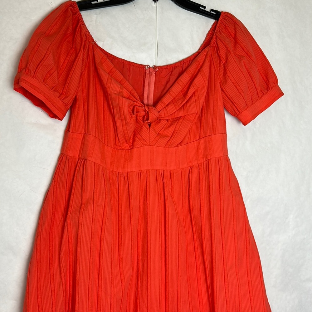 Line & Dot Melon Color Tahiti Midi Wide Neckline Tape… - Gem